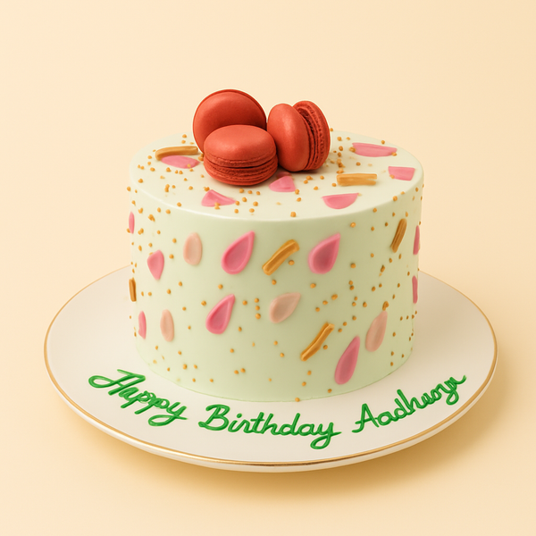 Macaron Sprinkle Cake – Brown Bear Bakers