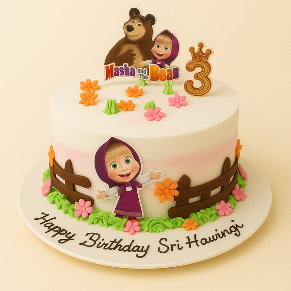 Masha Garden Cake – Brown Bear Bakers