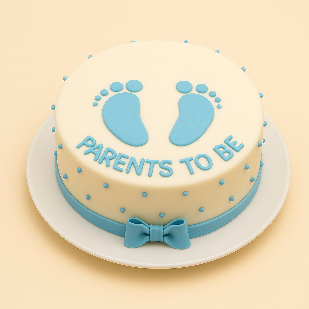 Parents-to-Be Celebration Cake – Brown Bear Bakers