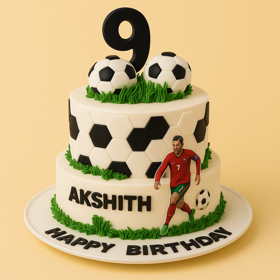 Sports Theme Cake – Brown Bear Bakers