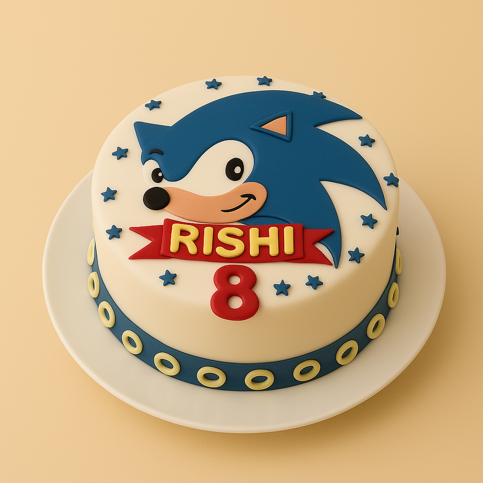 Sonic the Hedgehog Cake – Brown Bear Bakers